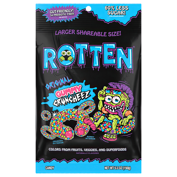 Save on Rotten Original Gummy Cruncheez Candy Share Size Order Online ...