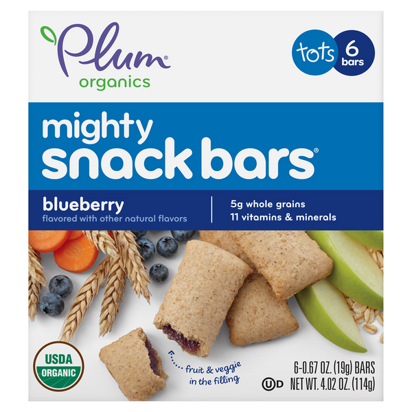 Save on Plum Organics Tots Mighty Snack Bars Blueberry - 6 ct Order ...