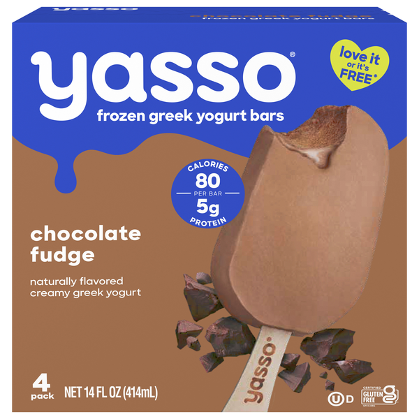 Save on Yasso Chocolate Fudge Greek Yogurt Bars - 4 ct Order Online ...