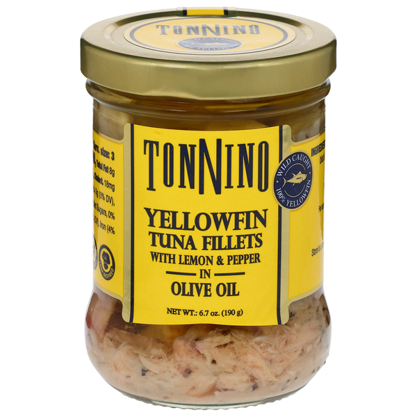 Save on Tonnino Wild Caught Yellowfin Tuna Fillets w/Lemon & Pepper in ...