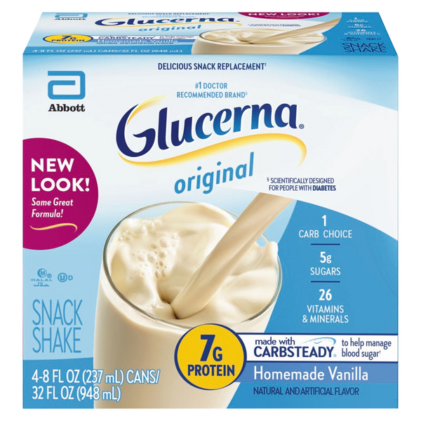 Save on Glucerna Snack Shakes CarbSteady Homemade Vanilla - 4 pk Order ...