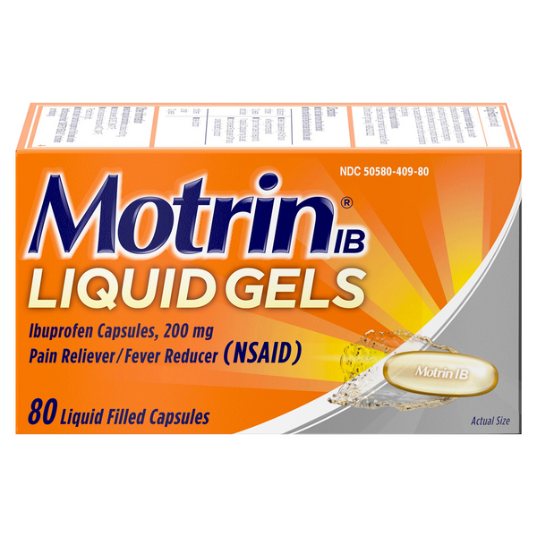 Save on Motrin IB Ibuprofen Pain Relief Liquid Gels Order Online ...