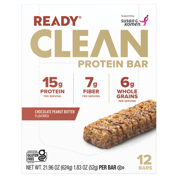 Save on Ready Clean Chocolate Peanut Butter 15g Protein Bar - 12 ct ...