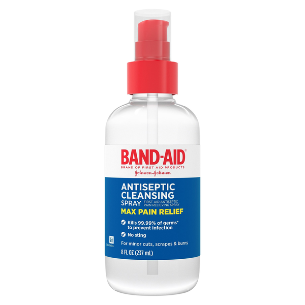 Save on Band-Aid Antiseptic Cleansing Spray Max Pain Relief Order ...