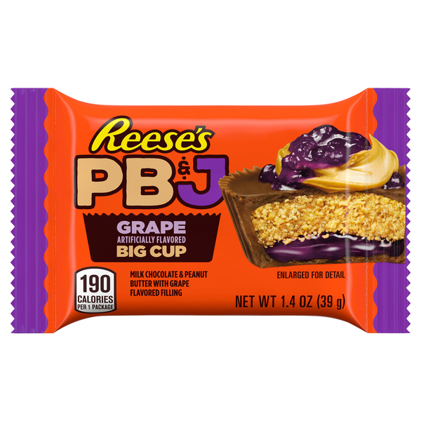 Save on Reese's PB&J Grape Big Cup Chocolate Candy Order Online ...