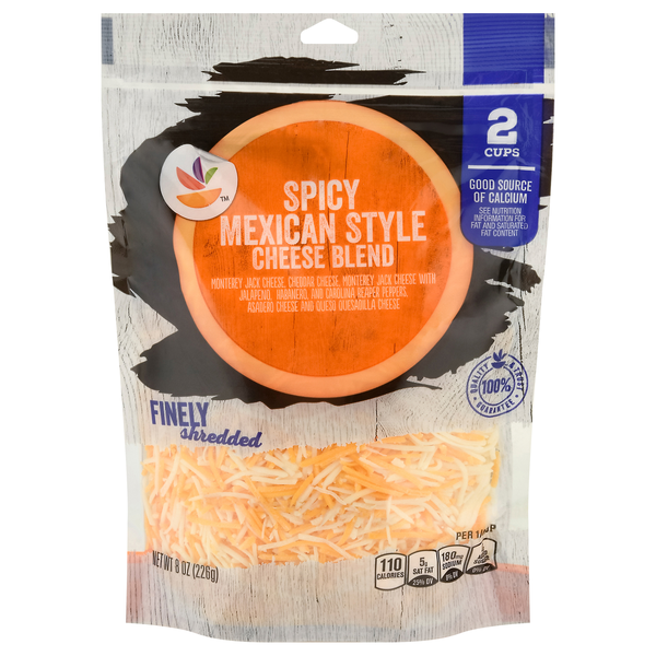 Save on Our Brand Finely Shredded Spicy Mexican Style Blend Cheese ...