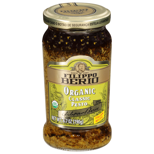 Save on Filippo Berio Organic Classic Basil Pesto Pasta Sauce Order ...