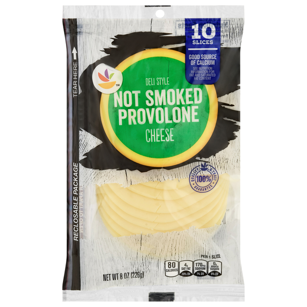 Save on Our Brand Natural Not Smoked Provolone Cheese Slices - 10 ct ...