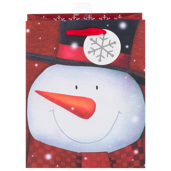 Save on Papercraft Holiday Gift Bag Snowman Medium Order Online ...