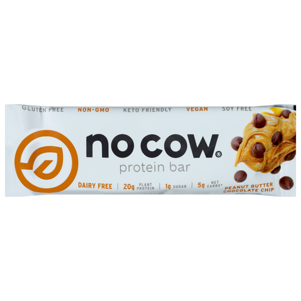Save on No Cow Dairy Free Peanut Butter Chocolate Chip 20g Plant ...