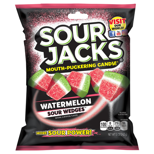 Save on Sour Jacks Watermelon Sour Wedges Gummy Candy Order Online ...