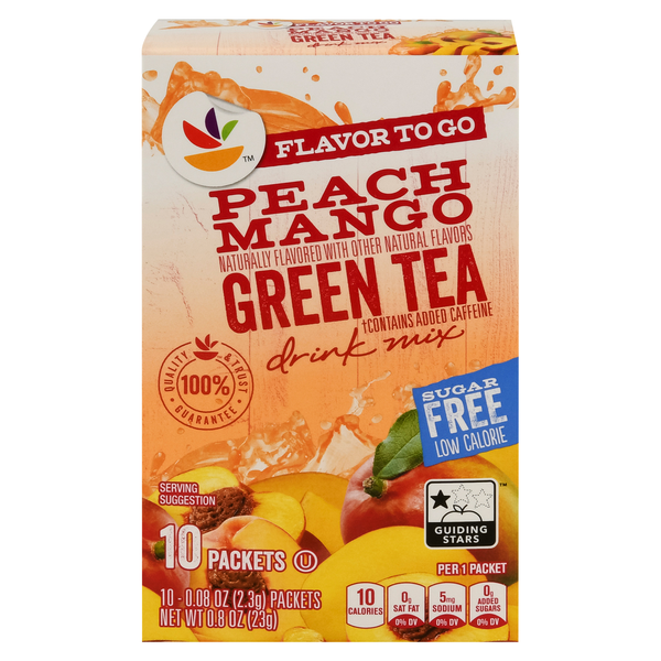 Save on Giant Sugar Free Peach Mango Green Iced Tea Drink Mix Packets ...