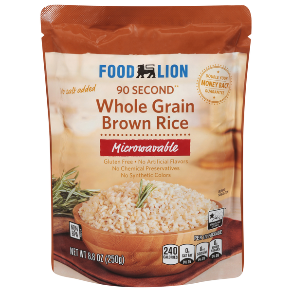 Save on Food Lion 90 Second Microwave Whole Grain Brown Rice Order ...