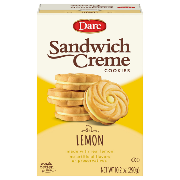Save on Dare Sandwich Creme Cookies Lemon Order Online Delivery | Giant
