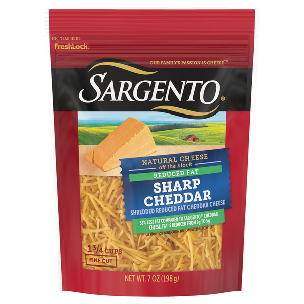Save on Sargento Off The Block Reduced Fat Shredded Sharp Cheddar ...