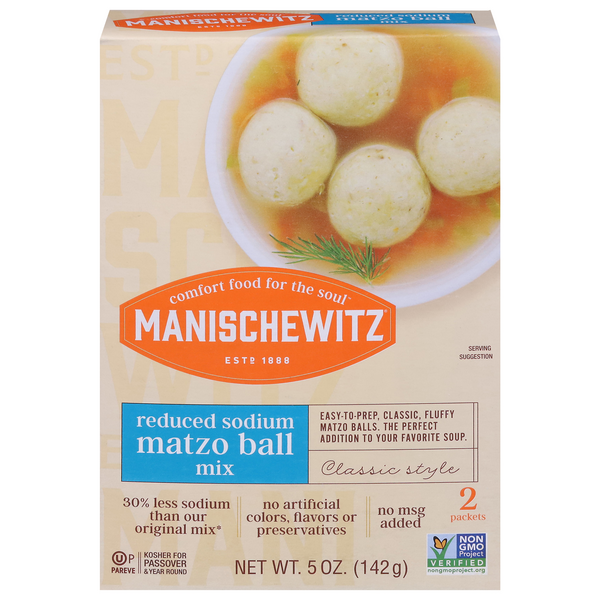 Save on Manischewitz Matzo Ball Mix Reduced Sodium Order Online ...
