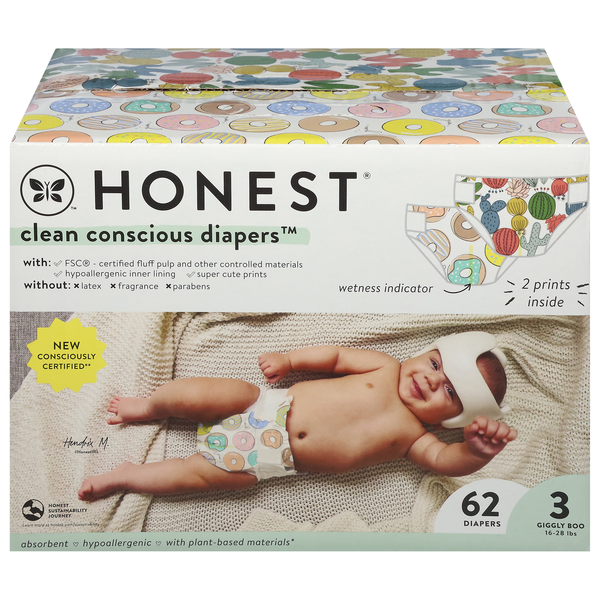 Honest diapers size 3 store