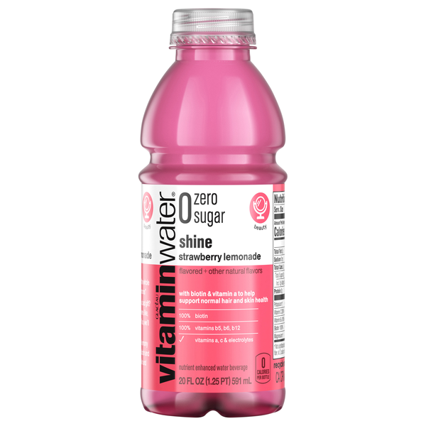 Save on vitaminwater Zero Sugar Shine Strawberry Lemonade Water ...