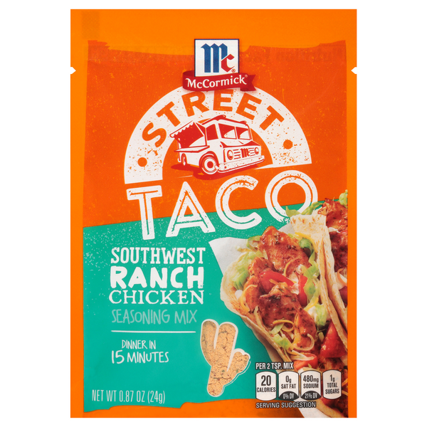 Save on McCormick Street Taco Southwestern Ranch Chicken Seasoning Mix ...