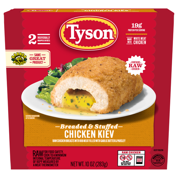 Save on Tyson Raw Breaded & Stuffed Chicken Kiev - 2 ct Frozen Order ...