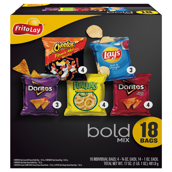 Save on Frito-Lay Snacks Bold Mix Variety - 18 ct Order Online Delivery ...