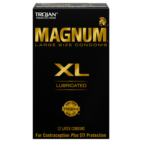Save on Trojan Magnum XL Lubricated Latex Condoms Order Online Delivery ...