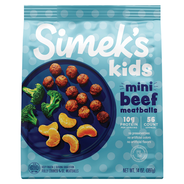 Save on Simek's Kids Mini Beef Meatballs Frozen Order Online Delivery ...