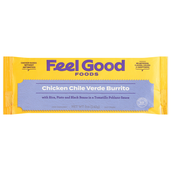 Save on Feel Good Foods Chicken Chile Verde Burrito Order Online ...