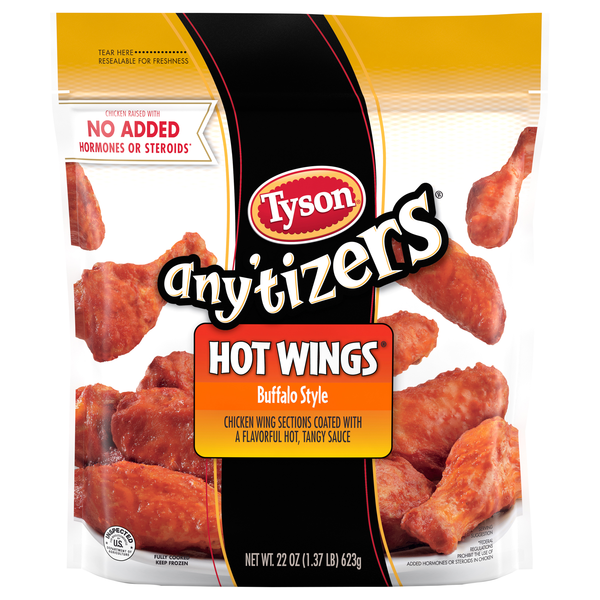 Save on Tyson Any'tizers Buffalo Style Hot Chicken Wings Family Pack ...