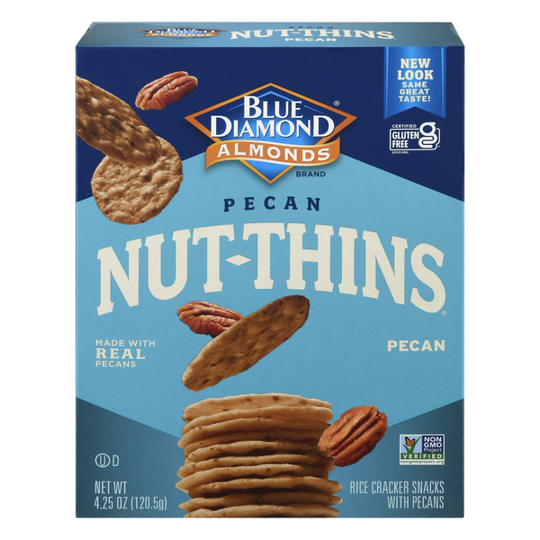 Save on Blue Diamond Pecan Nut-Thins Gluten Free Rice Crackers Order ...