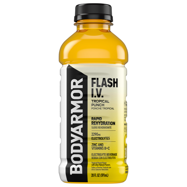 Save on BODYARMOR Flash I.V. Tropical Punch Electrolyte Beverage Order ...