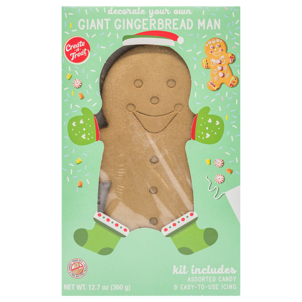 Save On Create A Treat Giant Gingerbread Man Cookie Decorating Kit Order Online Delivery MARTIN S