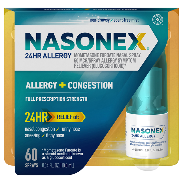 Save on Nasonex Full Prescription Strength Allergy + Congestion Relief ...