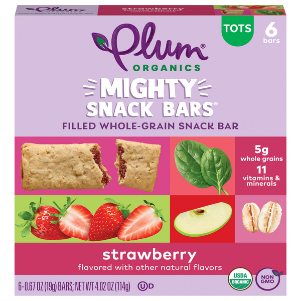 Save on Plum Organics Tots Strawberry Mighty Snack Bars - 6 ct Order ...
