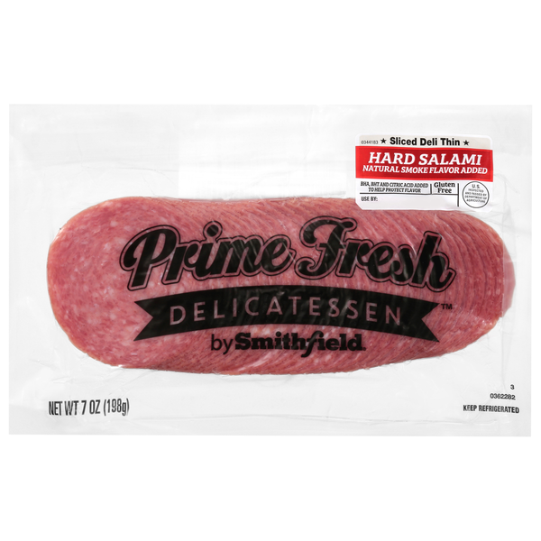 Save on Smithfield Prime Fresh Delicatessen Hard Salami Thin Sliced ...