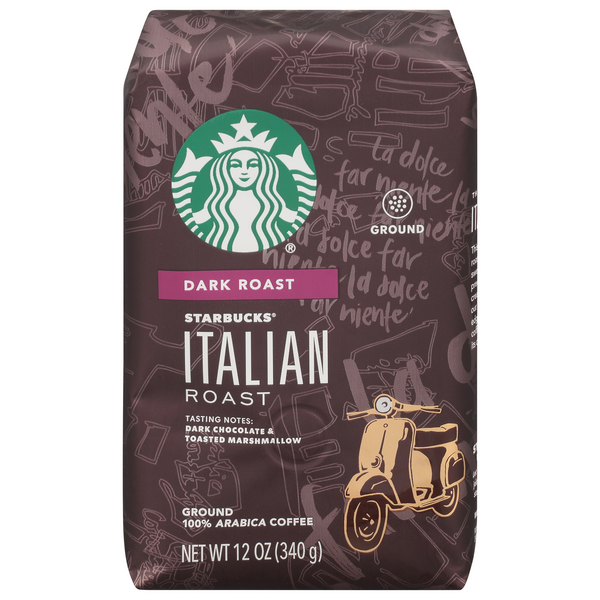 Save on Starbucks Italian Roast Dark Roast Ground Coffee Order Online Delivery | GIANT
