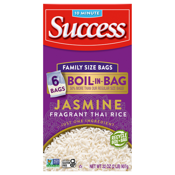 Save on Success Boil-in-Bag Thai Jasmine Rice Family Size - 6 ct Order ...