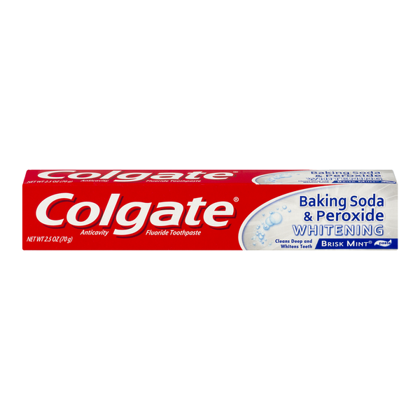 Save on Colgate Baking Soda & Peroxide Whitening Brisk Mint Toothpaste ...