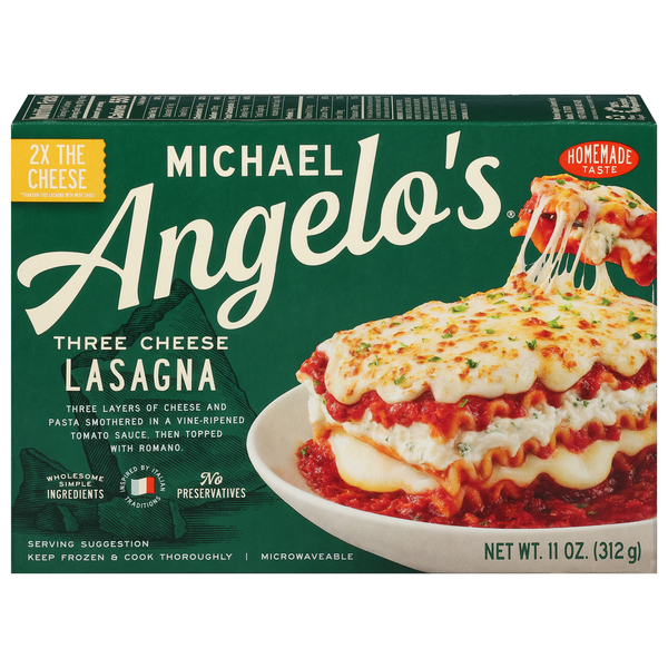 Save on Michael Angelo's Three Cheese Lasagna Frozen Order Online ...