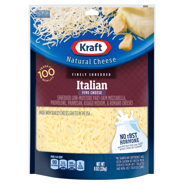Save on Kraft Shredded Italian Five Cheese Blend Order Online Delivery ...