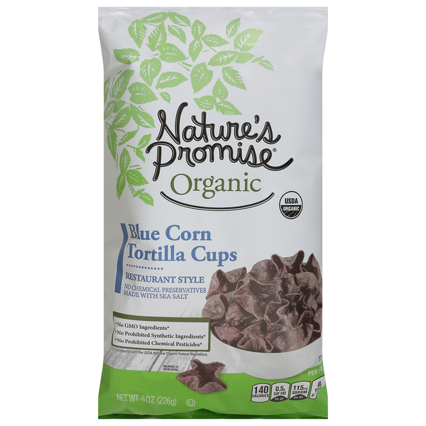 Save on Nature's Promise Organic Tortilla Chips Blue Corn Order Online ...