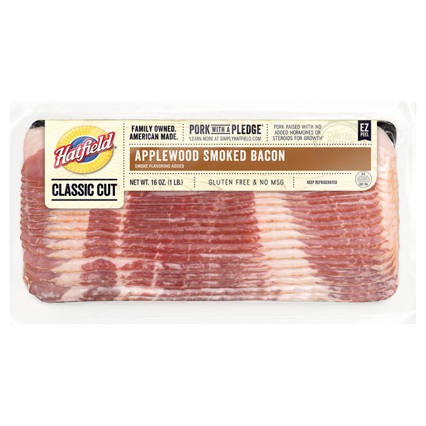 Save on Hatfield Hardwood Smoked Bacon Applewood No MSG Gluten Free ...
