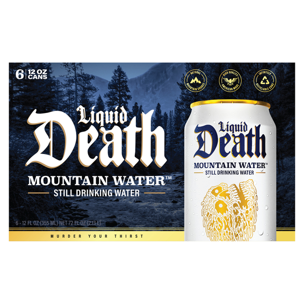 Save on Liquid Death Mountain Water Still Drinking Water - 6 pk Order ...