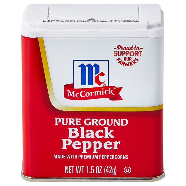 Save on McCormick Pure Ground Black Pepper Order Online Delivery | Giant