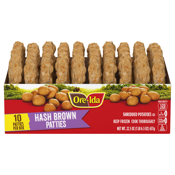 Save on Ore-Ida Hash Brown Patties Shredded Potatoes - 10 ct Frozen ...