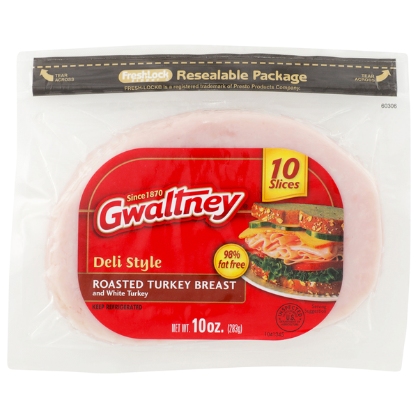 Save on Gwaltney Deli Style Roasted Turkey Breast Order Online Delivery ...