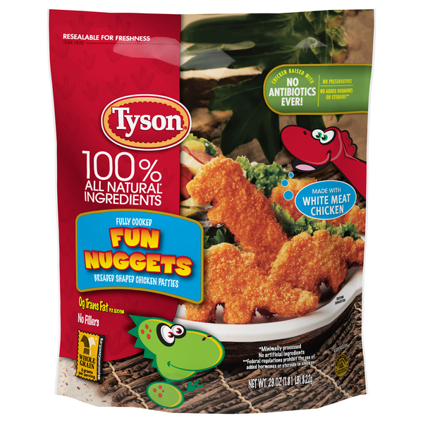 Tyson Chicken Nuggets Dinosaur
