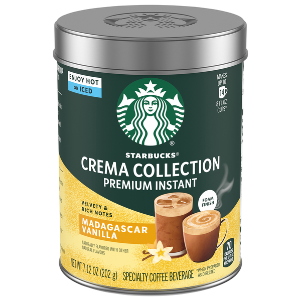 Save on Starbucks Crema Collection Madagascar Vanilla Instant Coffee Beverage Order Online ...