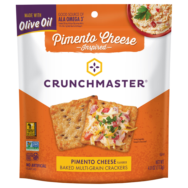 Save on Crunchmaster Baked Multigrain Pimento Cheese Inspired Crackers ...
