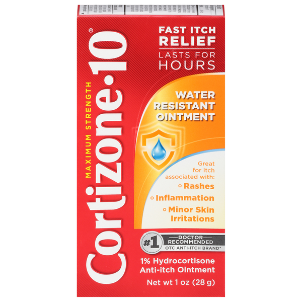 Save on Cortizone-10 Hydrocortisone Anti-Itch Ointment Water Resistant ...